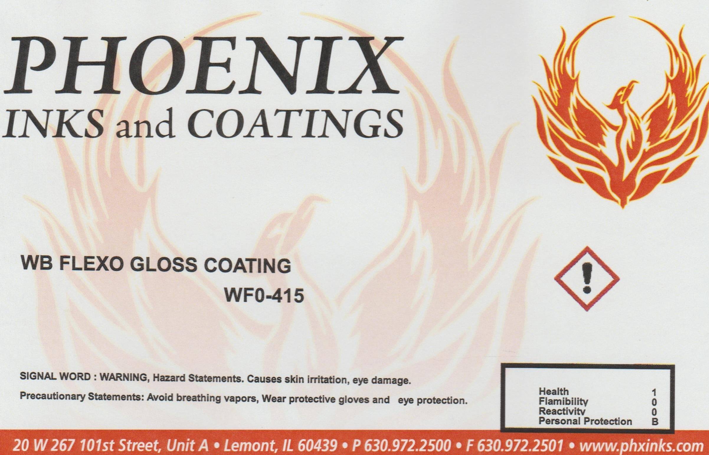 WATERBASE FLEXO GLOSS COATING
